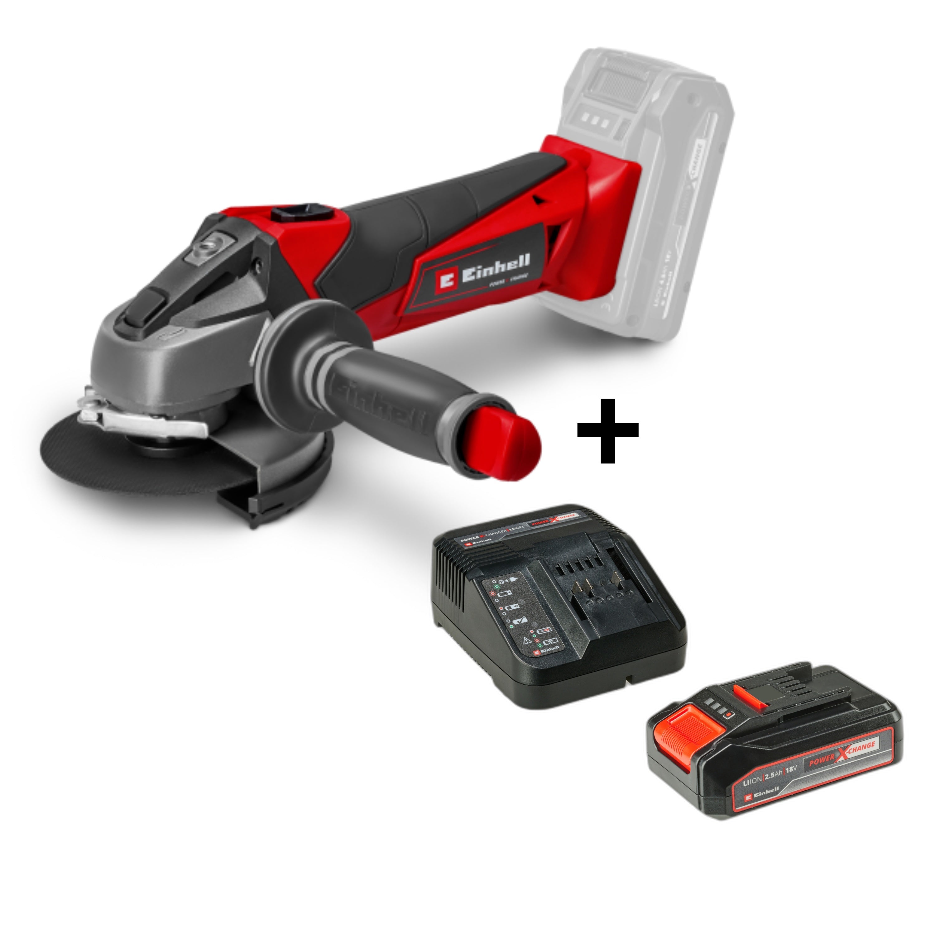 Cordless Angle Grinder Te-Ag 18/115 Li-Solo + 2,5Ah Starter Kit for ...