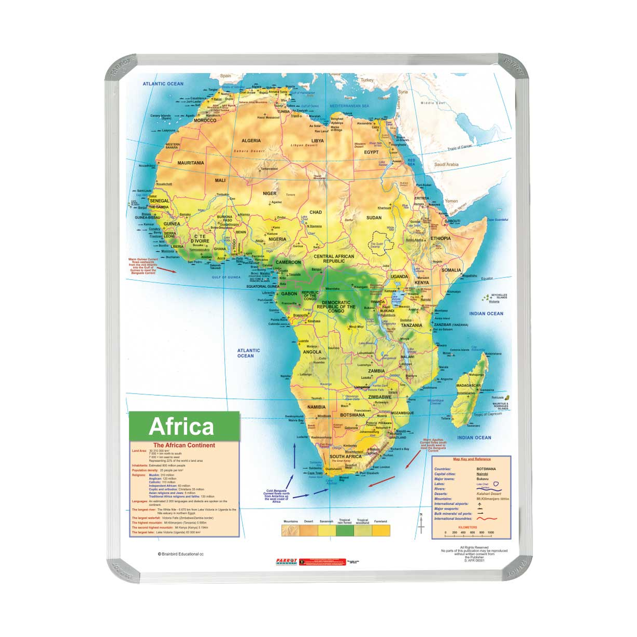 Map - Africa General Educational 1200X900Mm for sale | AHM Online (Pty) Ltd