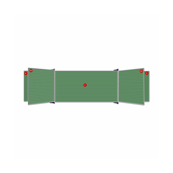 Educational Board S/Leaf 1220*910 Non-Mag Chalk Line/Squares for sale ...