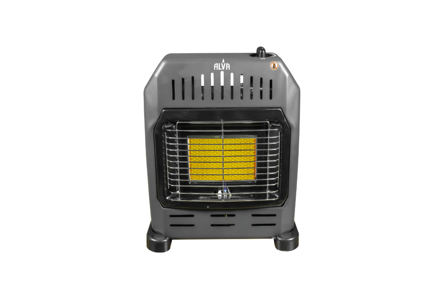 Alva Single Panel Gas Heater Black for Sale | AHM Online (Pty) Ltd