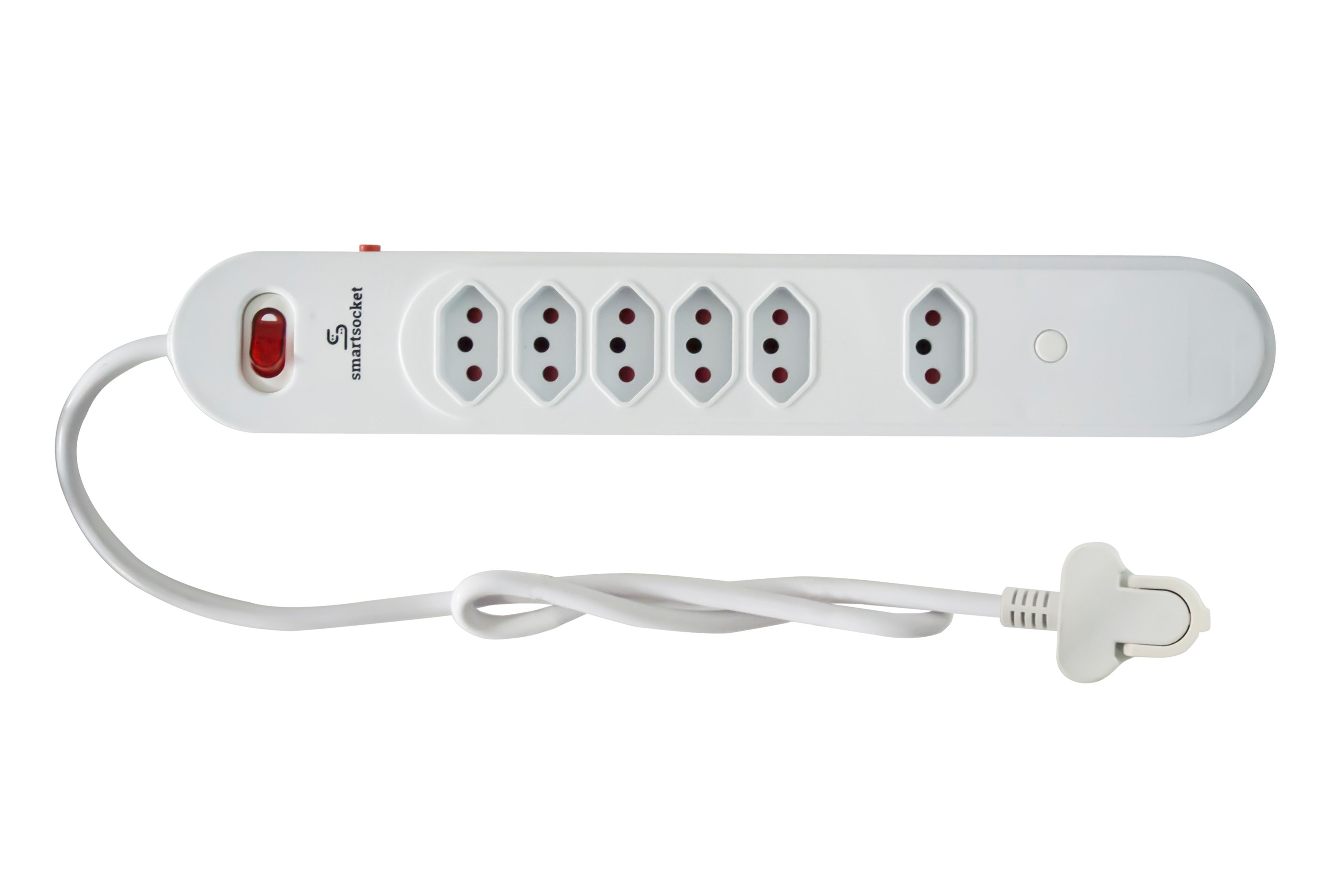 Smartsocket 6 Way Power Board - White for sale | AHM Online (Pty) Ltd