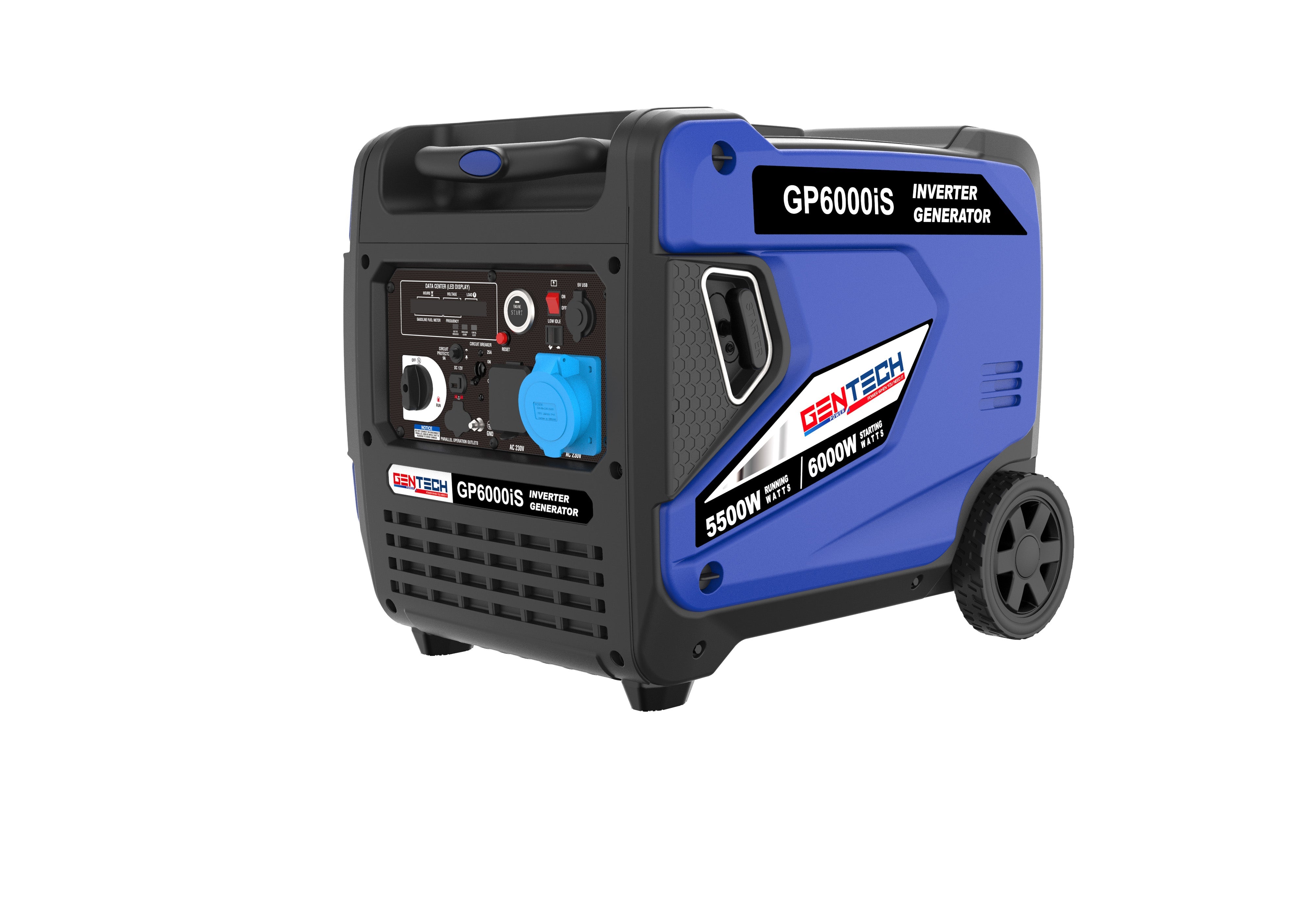 Gentech 6Kva Electric Start Digital Pure Sine Wave Petrol Inverter ...