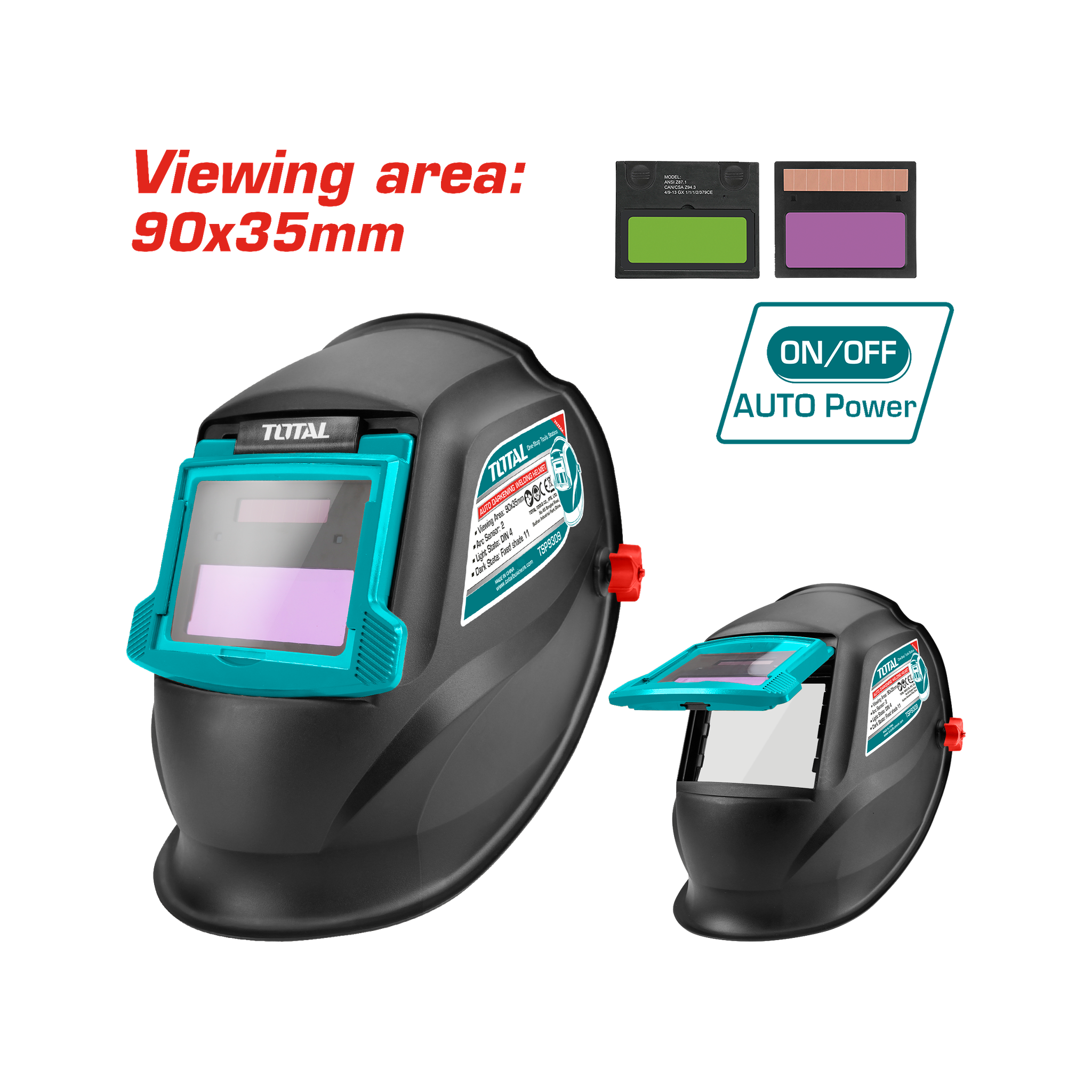 Total Auto-Darkening Welding Helmet TSP9309 for sale | AHM Online (Pty) Ltd