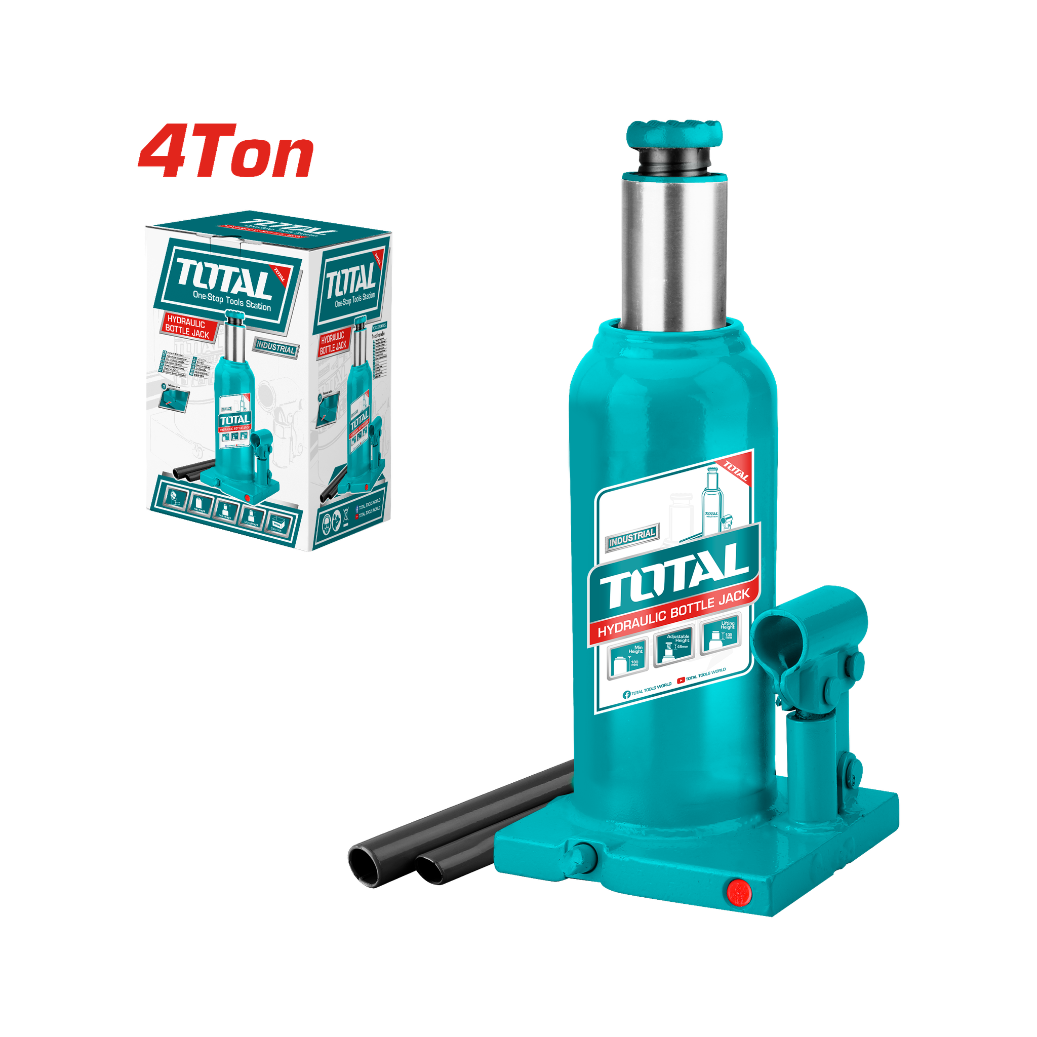 Total Hydraulic Bottle Jack 4Ton THT109042 for sale | AHM Online (Pty) Ltd