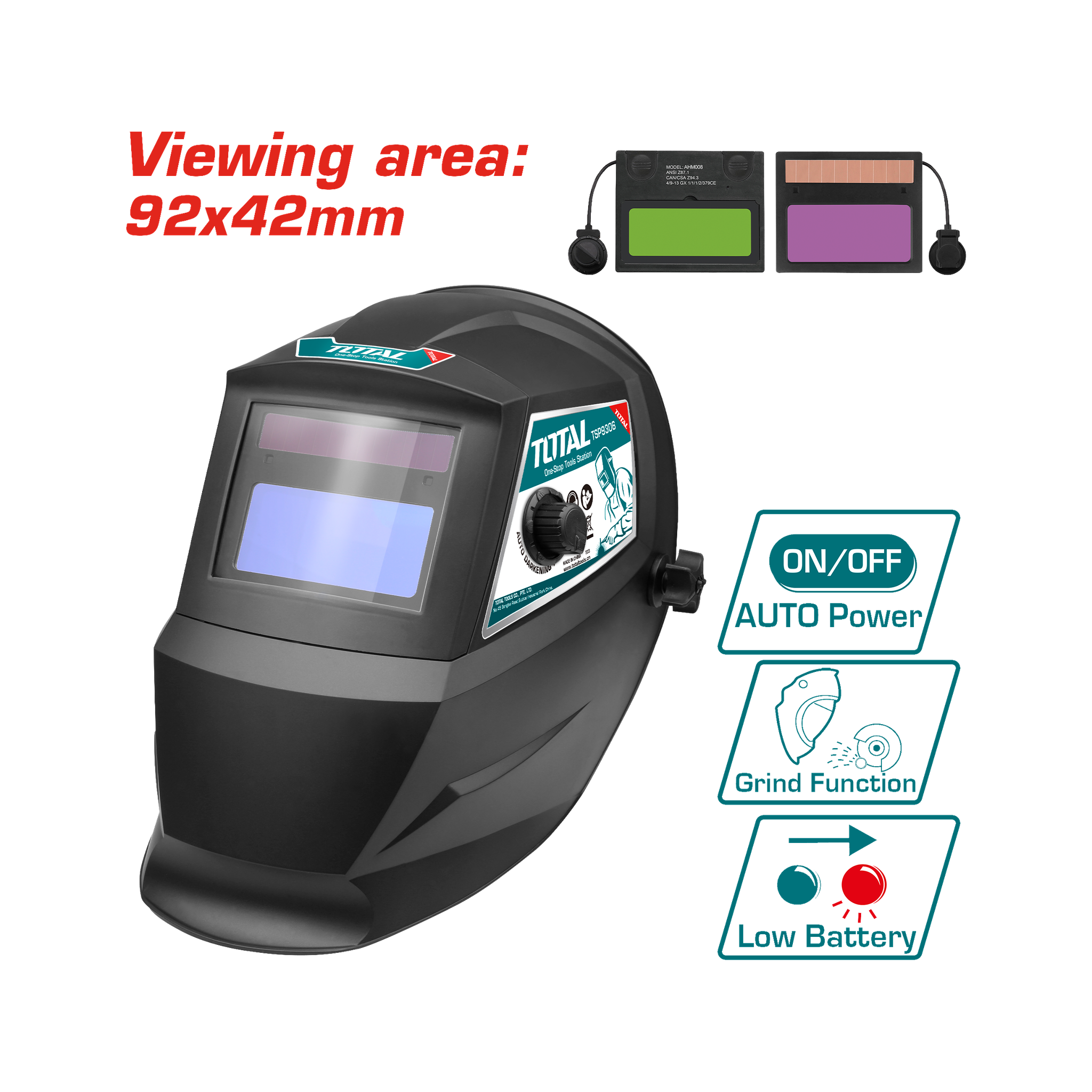 Total Auto-Darkening Welding Helmet TSP9306 for sale | AHM Online (Pty) Ltd