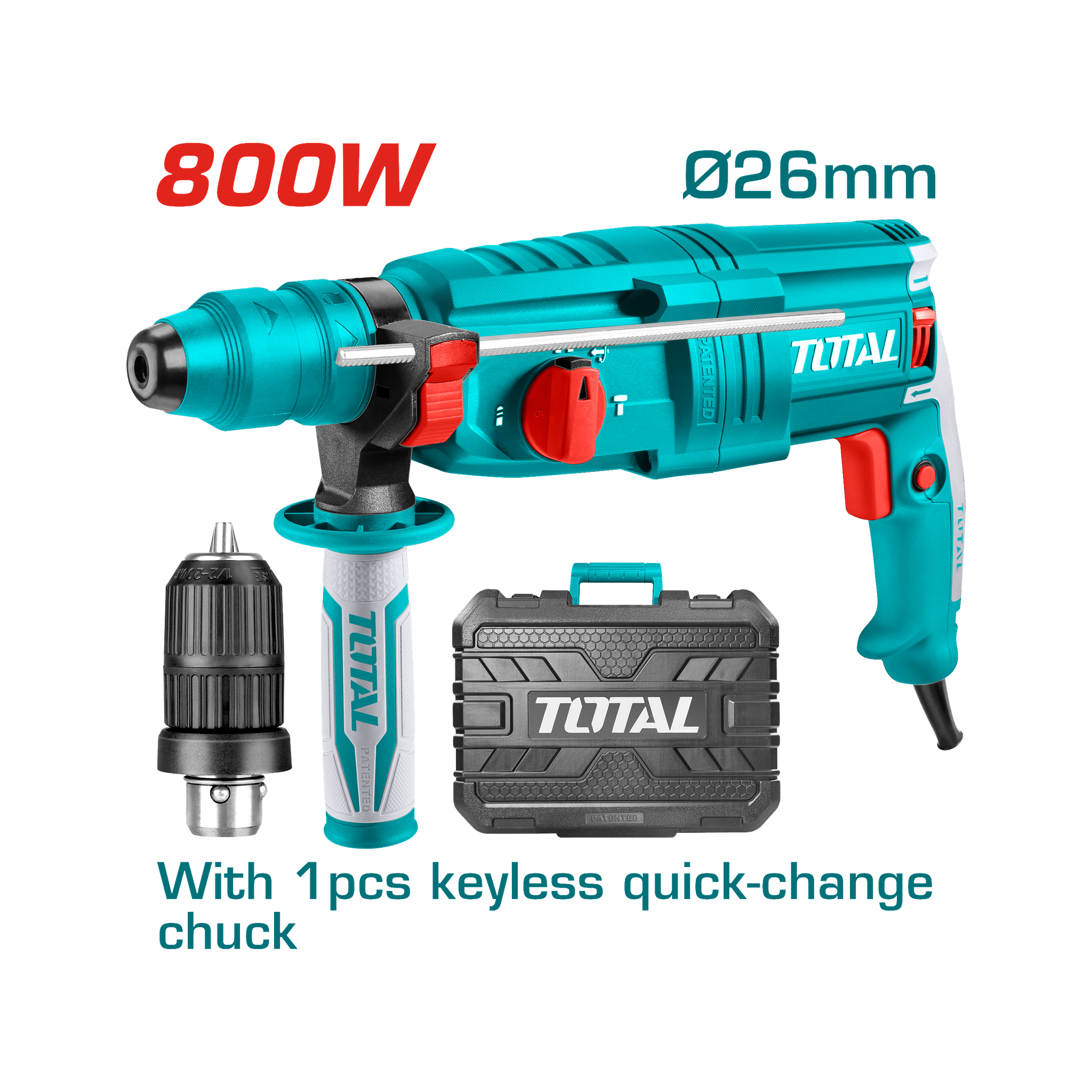 Total Rotary Hammer 800W TH308268-2 for sale | AHM Online (Pty) Ltd