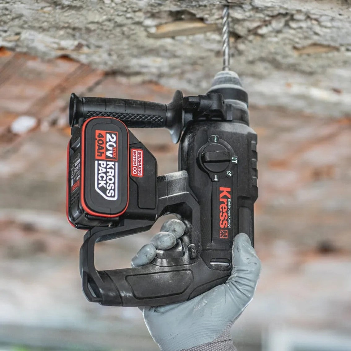 Kress Rotary Hammer BL SDS+ 22mm 2J 20V Kit for sale | AHM Online (Pty) Ltd
