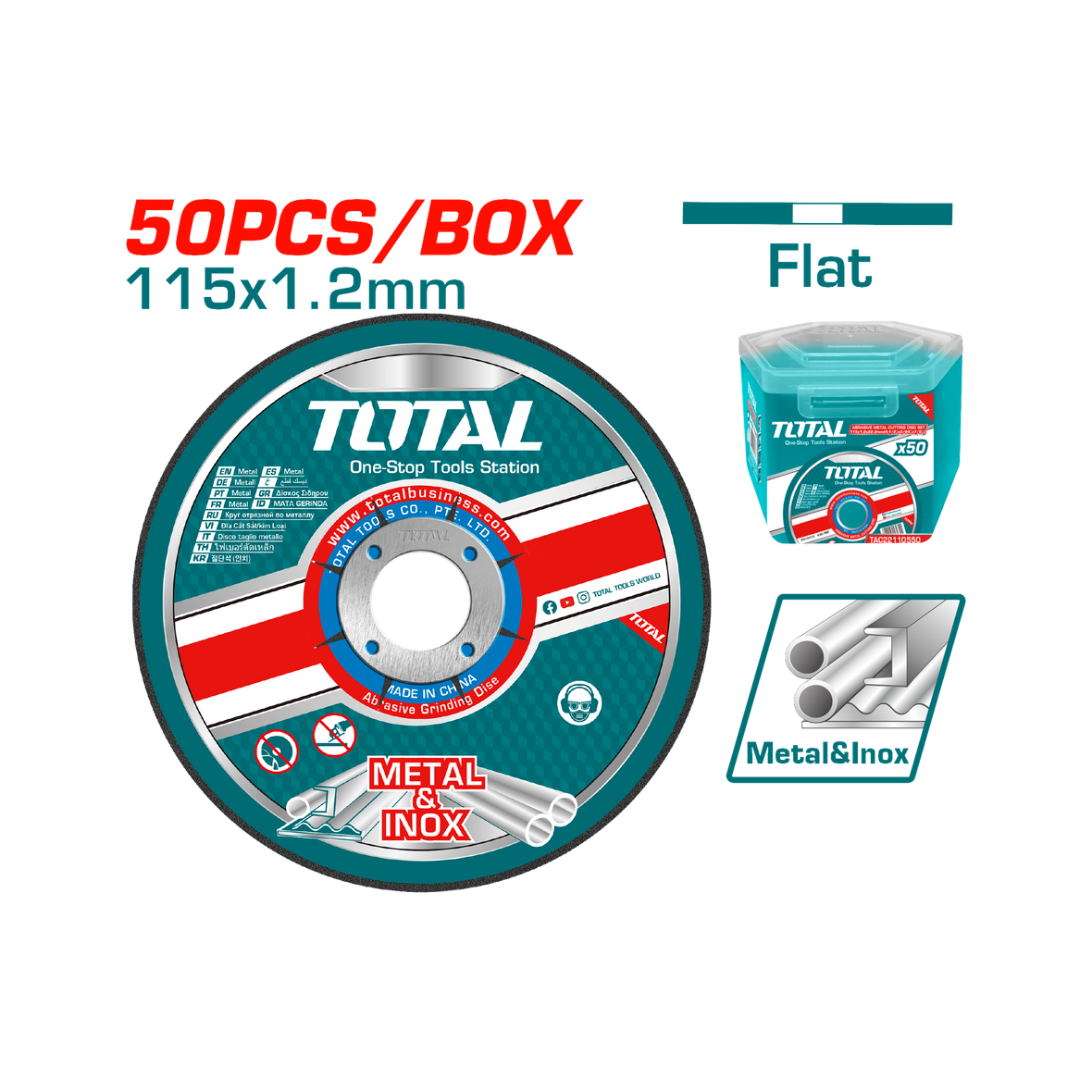 Total Abrasive Metal Cutting Disc Set TAC22111550 for sale | AHM Online ...