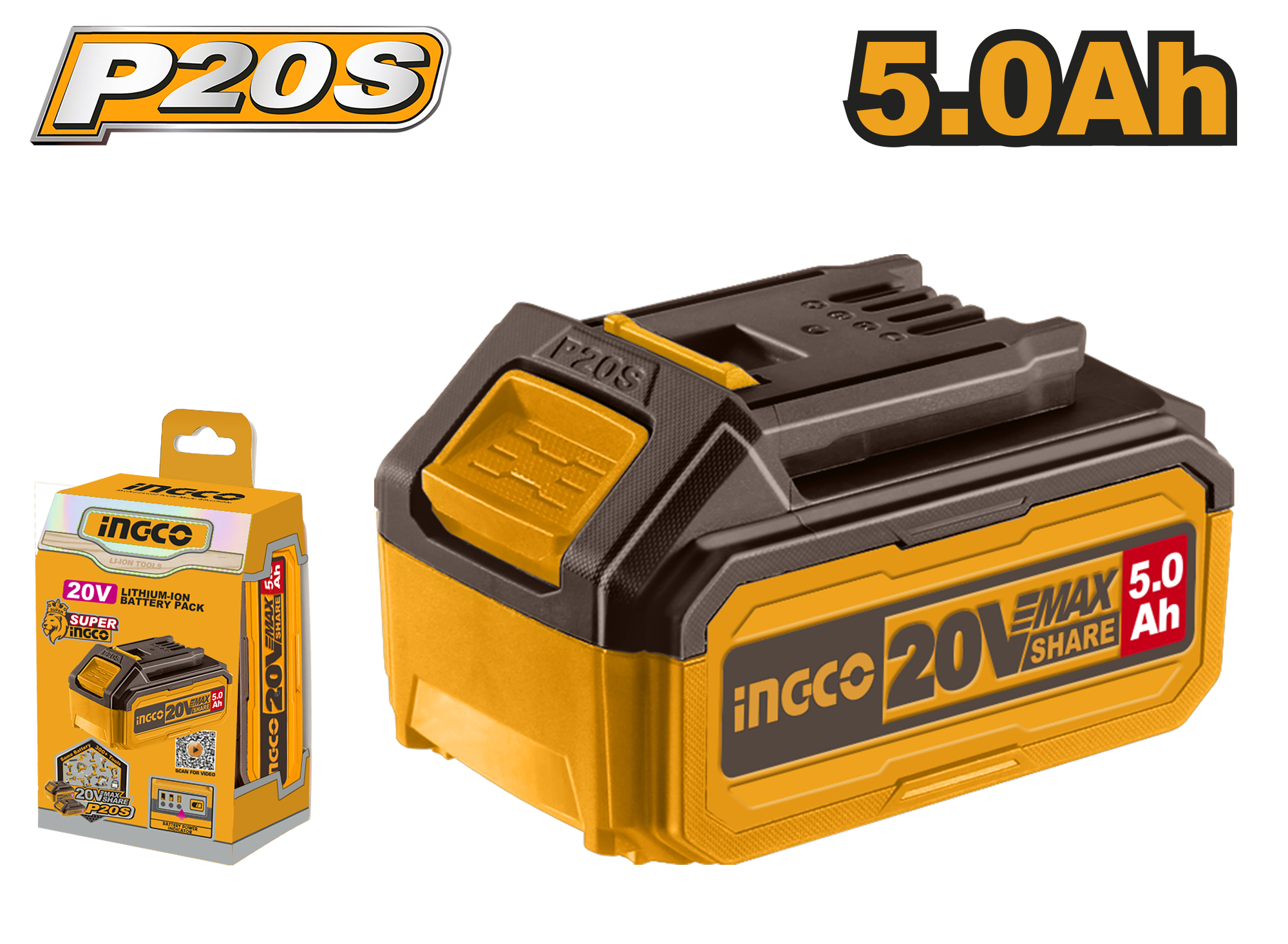 Ingco Battery 5.0Ah for Sale | AHM Online (Pty) Ltd
