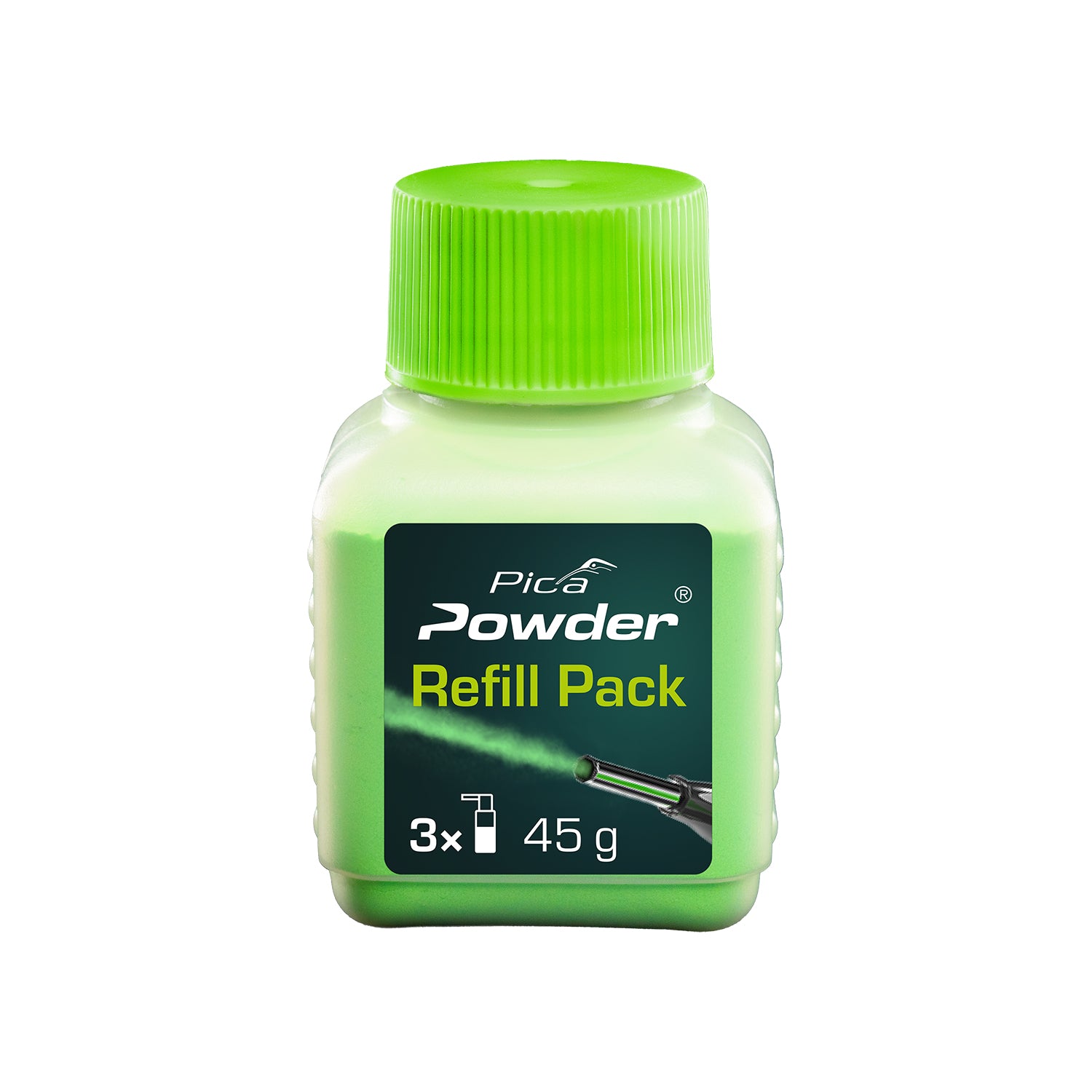 Pica Powder Fluorescent Green 45g Blister | AHM Online (Pty) Ltd