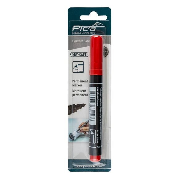 Pica Permanent Marker 1-4mm Round Tip Red Blister | AHM Online (Pty) Ltd