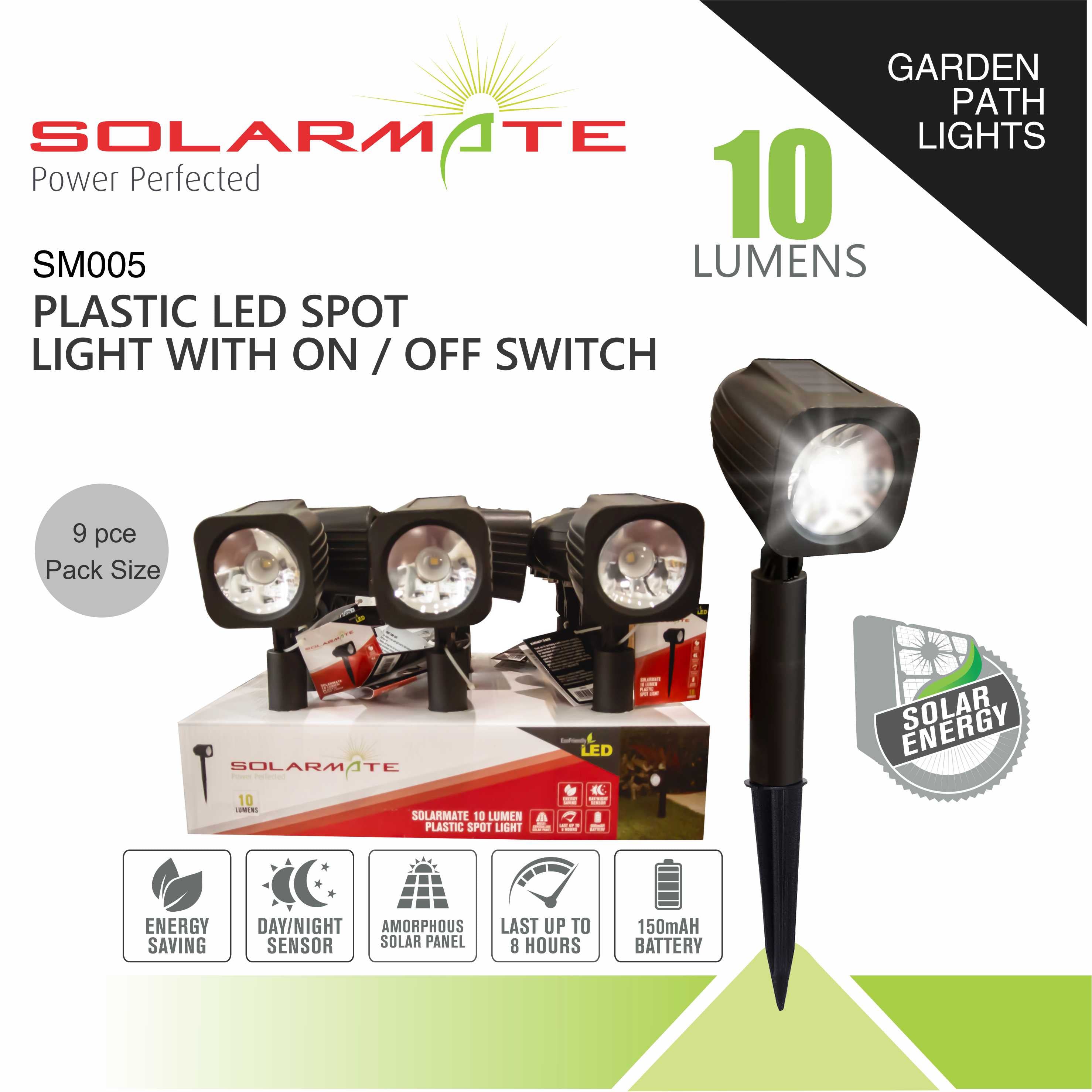 Solarmate Spotlight Plastic 5 Lumens for sale | AHM Online (Pty) Ltd