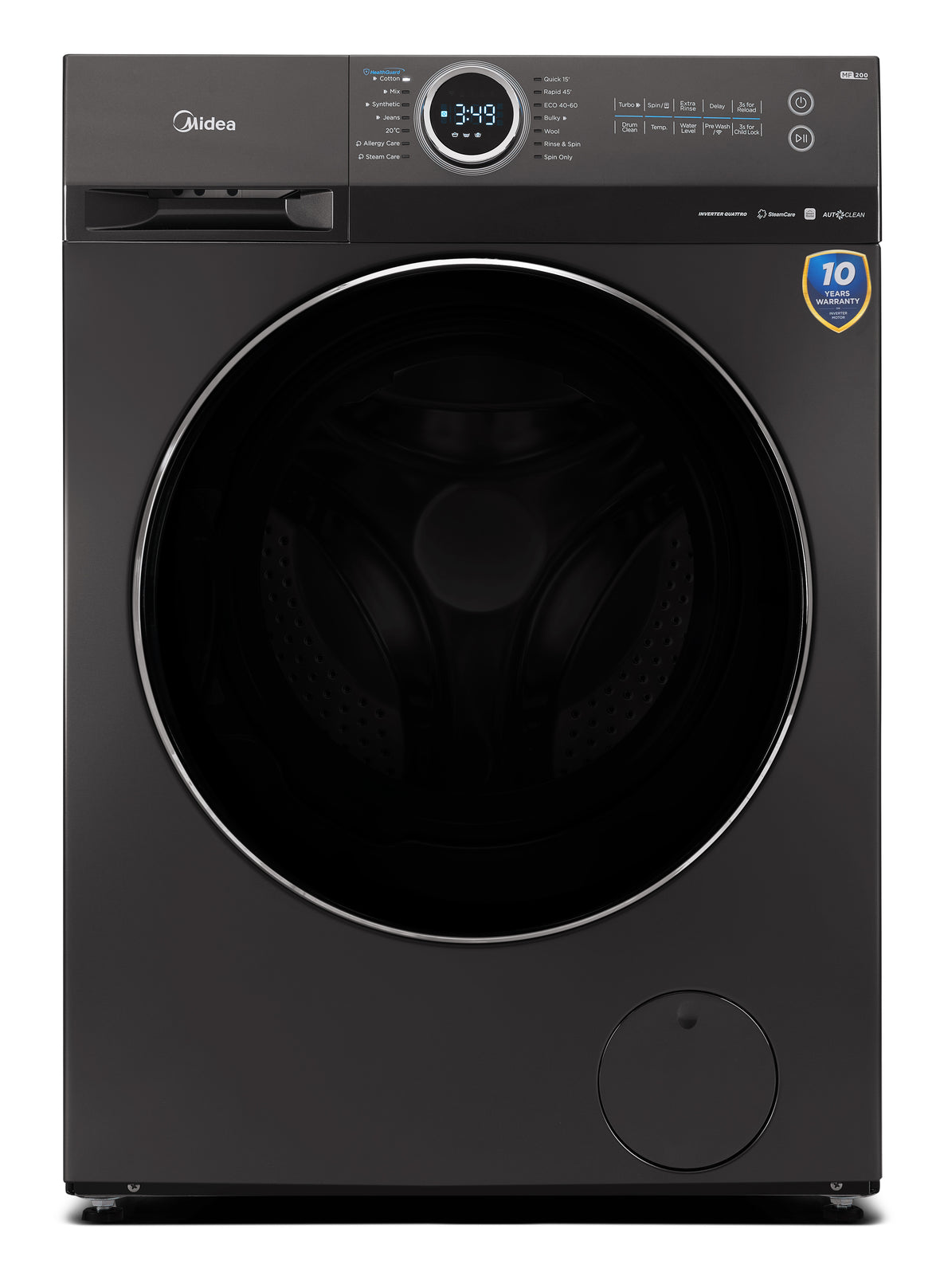 Midea 12kg Front Load Washing Machine Inverter Titanium for sale | AHM ...