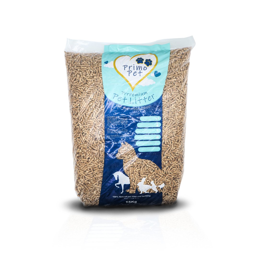Primo Pet Premium Wood Pellet Cat / Animal Litter -100% Natural - 15Kg ...